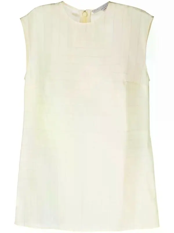 Stella McCartney Sleeveless Silk Blouse - Yellow