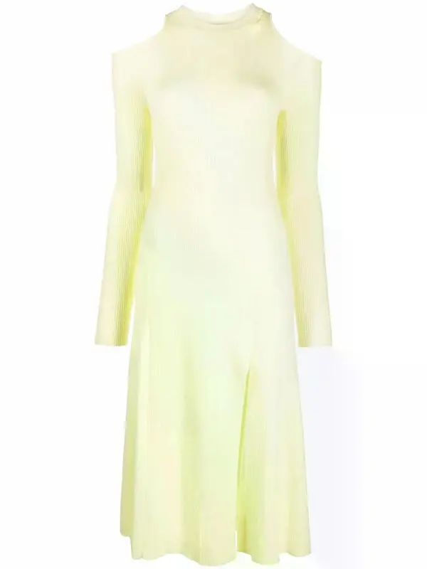 Stella McCartney Knitted Midi Dress - Yellow