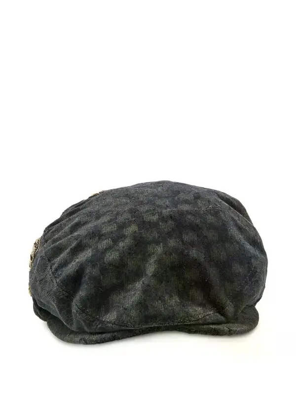 Dolce & Gabbana Embellished Velvet Cap - Grey