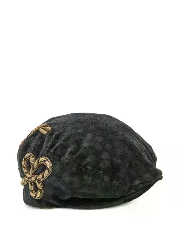 Dolce & Gabbana Embellished Velvet Cap