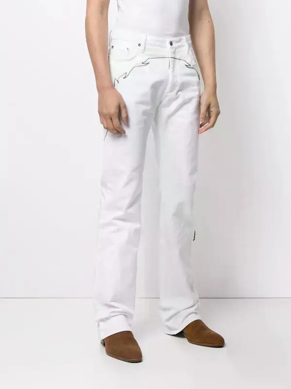 Off-White Western-style Flared Jeans