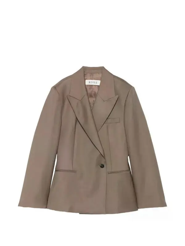 RÓHE Peak-lapel Single-breasted Blazer