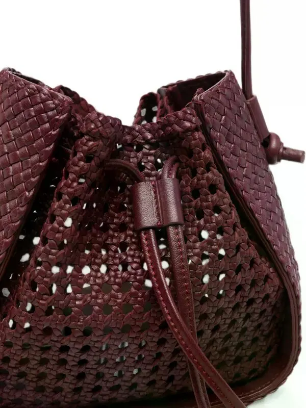 FORTE_FORTE Woven Leather Shoulder Bag