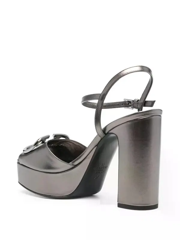Valentino Garavani 110mm Vlogo Signature Sandals - Silver