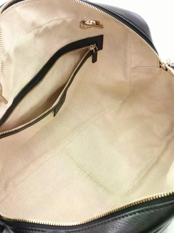 Gucci 2010s Soho Interlocking G Shoulder Bag - Black