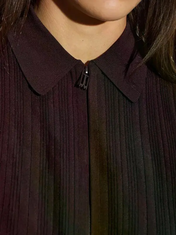 Victoria Beckham Ribbed Short-sleeve Cardigan