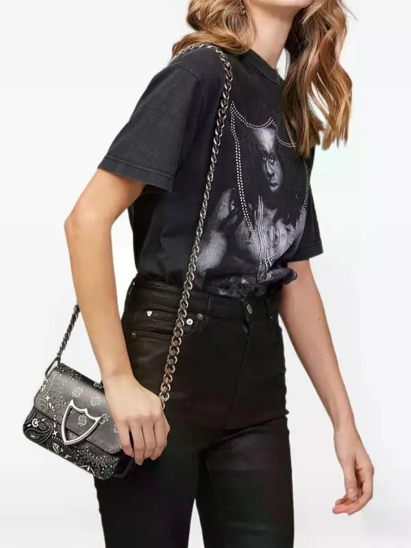 HTC LOS ANGELES Mini Paisley-print Leather Cross Body Bag