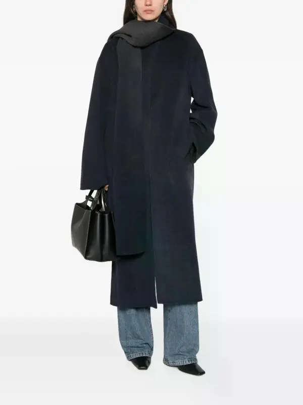 ALICIA AUDREY Camilla Scarf-detail Coat - Blue