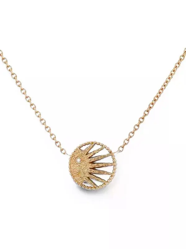 Dior 2020 Rose Céleste Diamond And Onyx Necklace - Gold