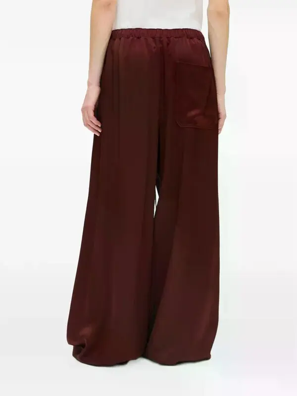 ANN DEMEULEMEESTER Nevi Satin Drawstring Trousers