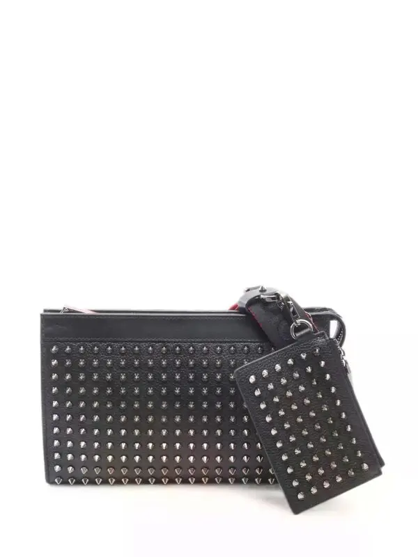 CHRISTIAN LOUBOUTIN Funky Studded Crossbody Bag - Black