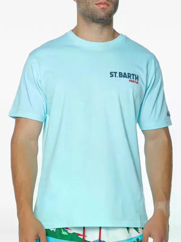 MC2 SAINT BARTH Portland Graphic-print T-shirt - Blue