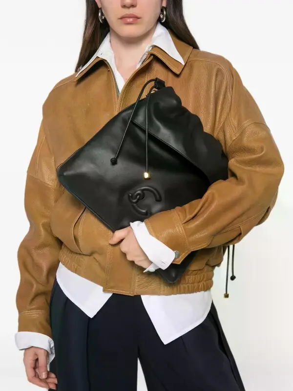 COCCINELLE Logo-plaque Drawstring Shoulder Bag