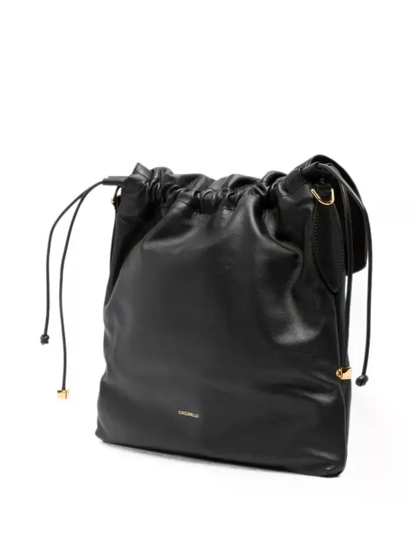 COCCINELLE Logo-plaque Drawstring Shoulder Bag
