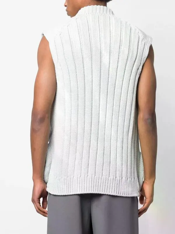 Off-White Multiple-pocket Knit Gilet