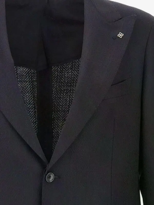 Tagliatore Single-breasted Herringbone Blazer