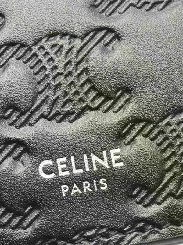 Celine 2020s Triomphe Embossed Card Case