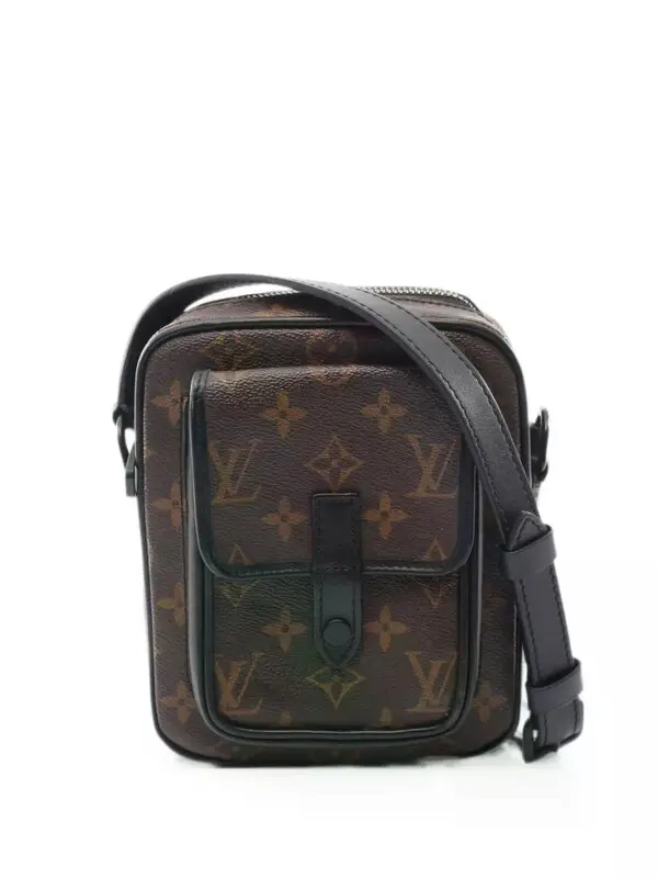 LOUIS VUITTON 2000s Monogram Christopher Shoulder Bag - Brown