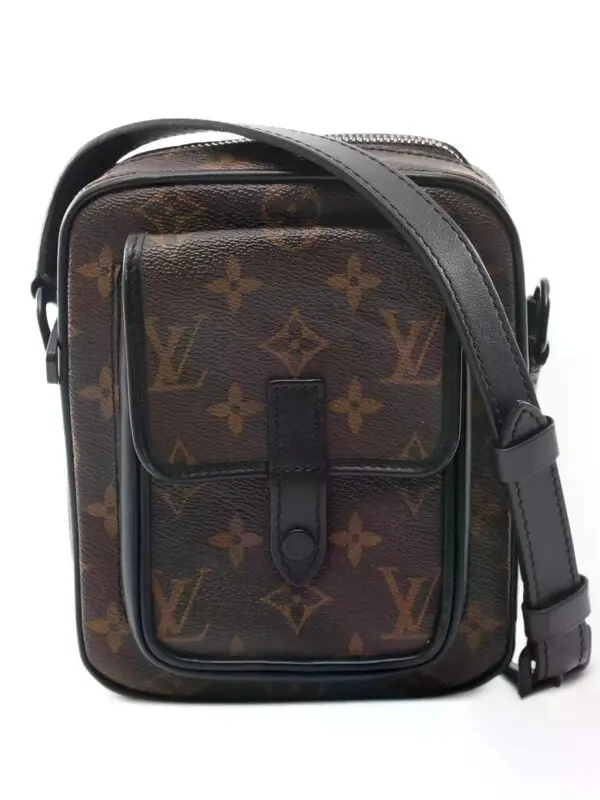 LOUIS VUITTON 2000s Monogram Christopher Shoulder Bag - Brown