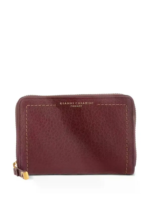 GIANNI CHIARINI Bubble Leather Wallet - Red