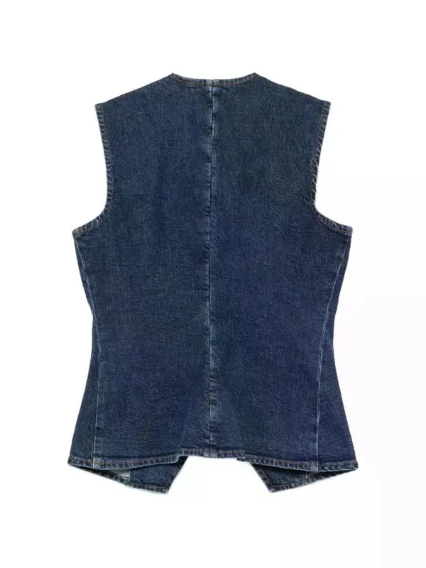 7 For All Mankind Button-up Denim Waistcoat