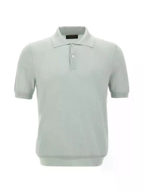 GRAN SASSO Short-sleeve Polo Shirt - Green