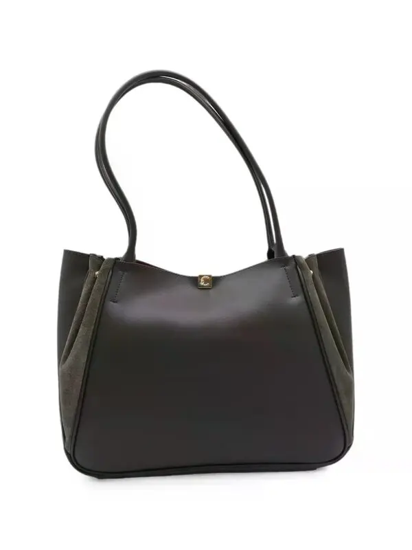 COCCINELLE Pansy Leather Suede-panel Tote Bag