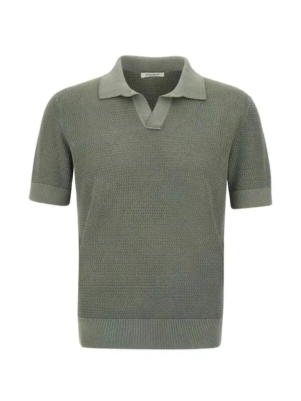 KANGRA Polo-collar T-shirt - Green