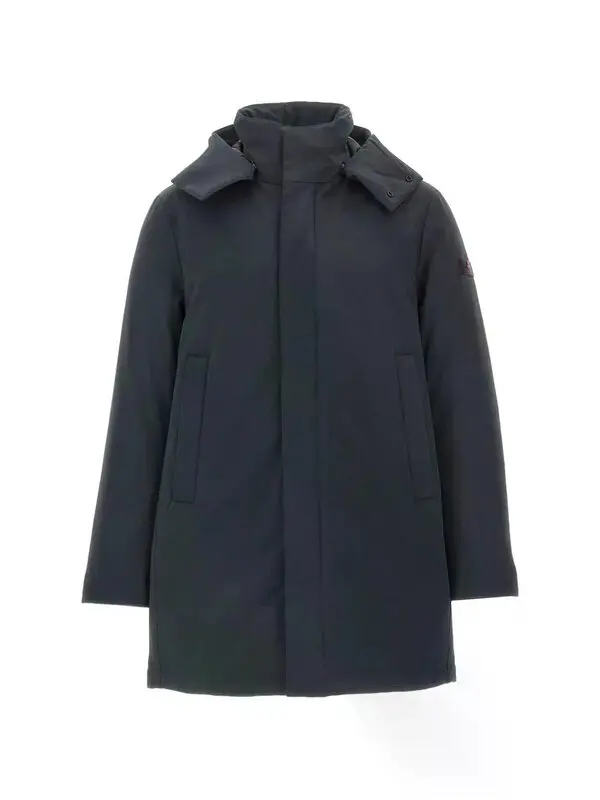 Peuterey Logo-patch Hooded Parka - Blue