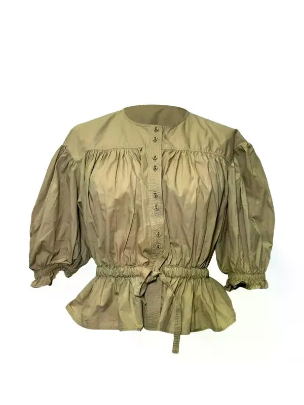 Ulla Johnson Minnie Peplum Blouse - Neutrals