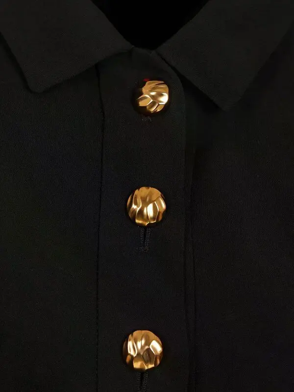 Max Mara Button-embellishment Mini Dress