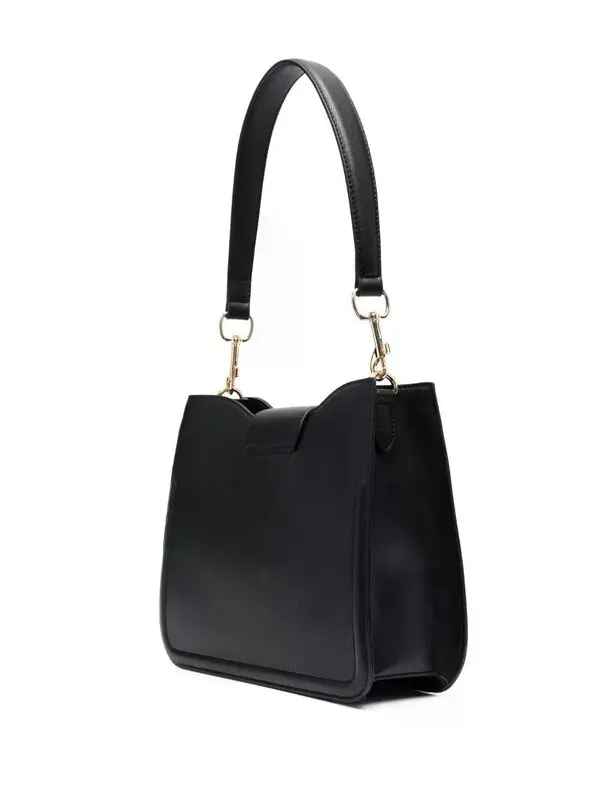 Moschino Logo-plaque Shoulder Bag - Black