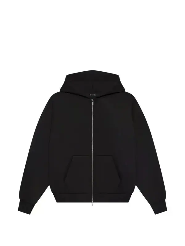 SEVENTH V2 Zipped Hoodie - Black