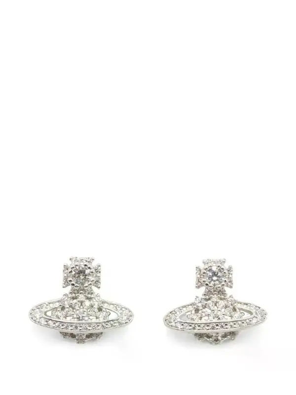 VIVIENNE WESTWOOD Orb Crystal-embellished Earrings - Silver