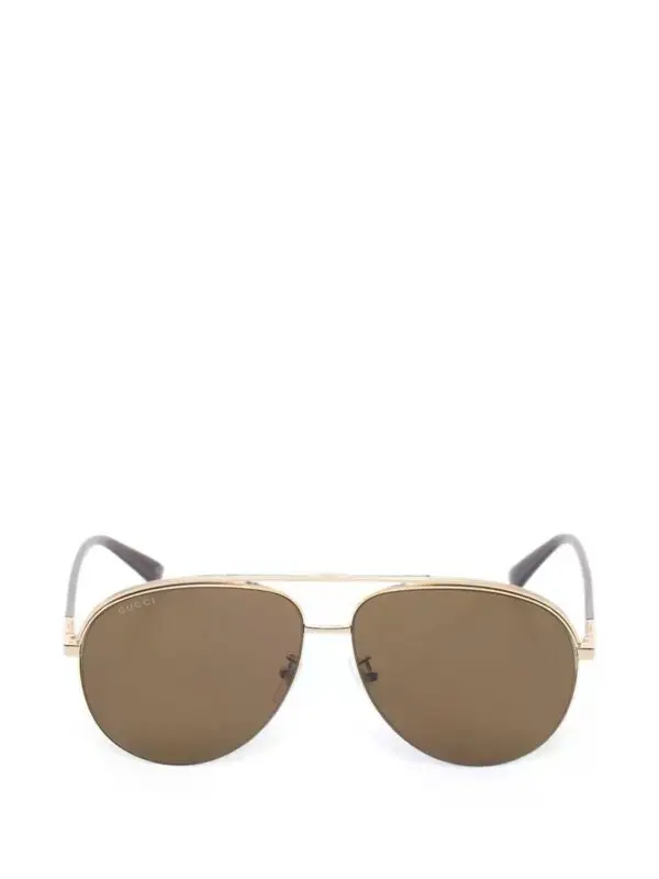 Gucci Pilot Sunglasses - Gold