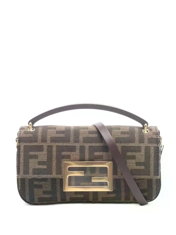 Fendi Zucca Shoulder Bag - Brown