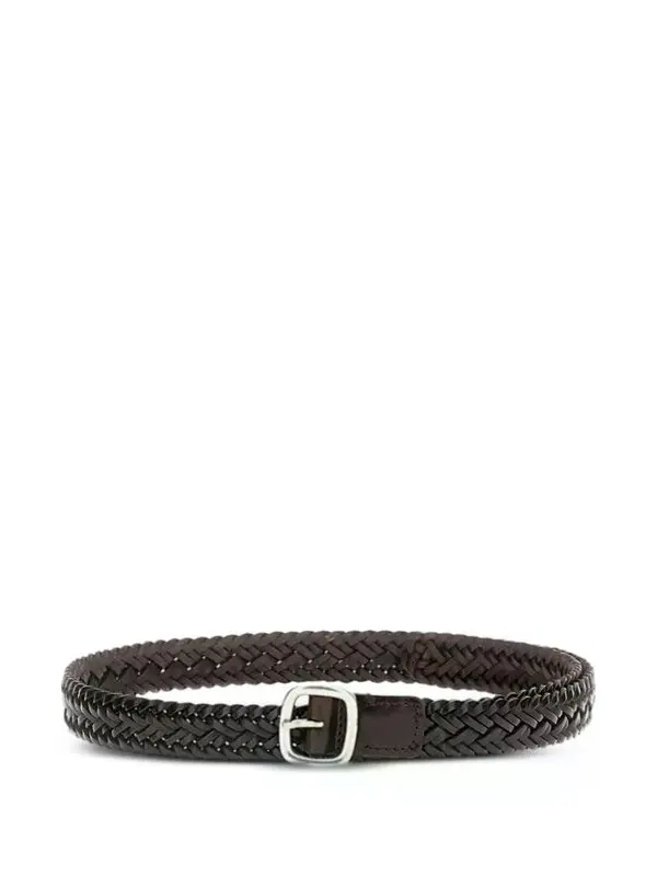 Hereu Braided Calf Leather Belt - Brown