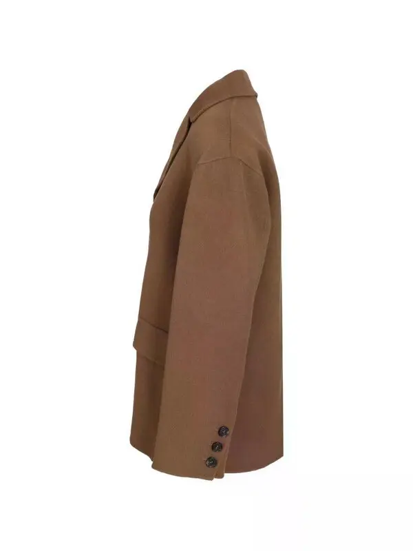 Max Mara V-neck Single-breasted Wool Jacket