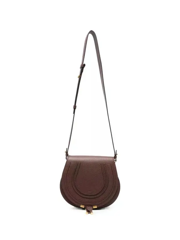 Chloé Marcie Grained-leather Shoulder Bag - Brown