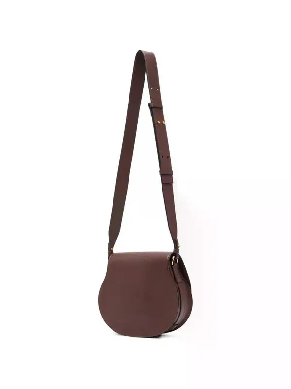 Chloé Marcie Grained-leather Shoulder Bag - Brown
