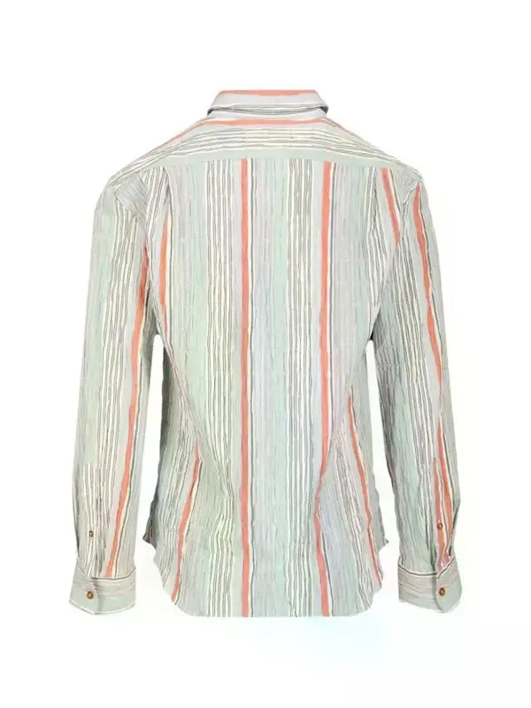 VIVIENNE WESTWOOD Krall Smocked Striped Shirt
