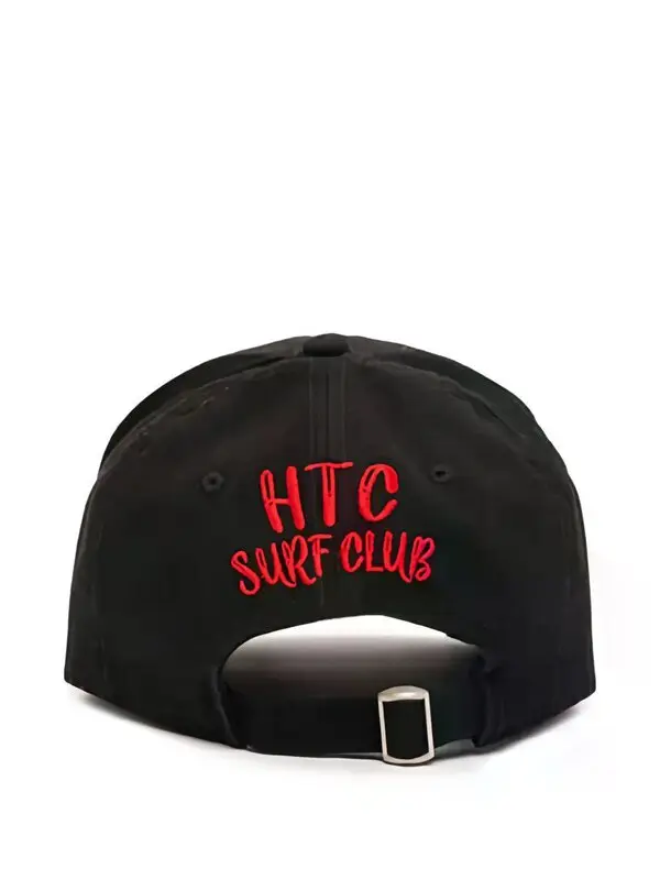 HTC LOS ANGELES Surf Club Distressed Baseball Cap - Black