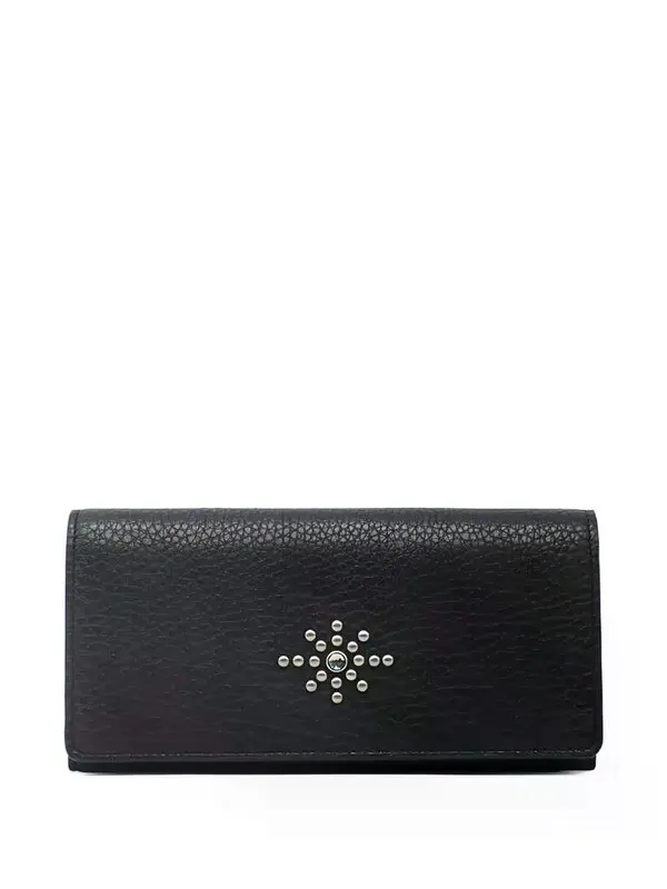 HTC LOS ANGELES Long Studded Leather Wallet - Black