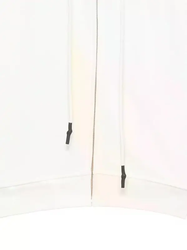 Liviana Conti Zip-fastening Drawstring Hoodie - Neutrals