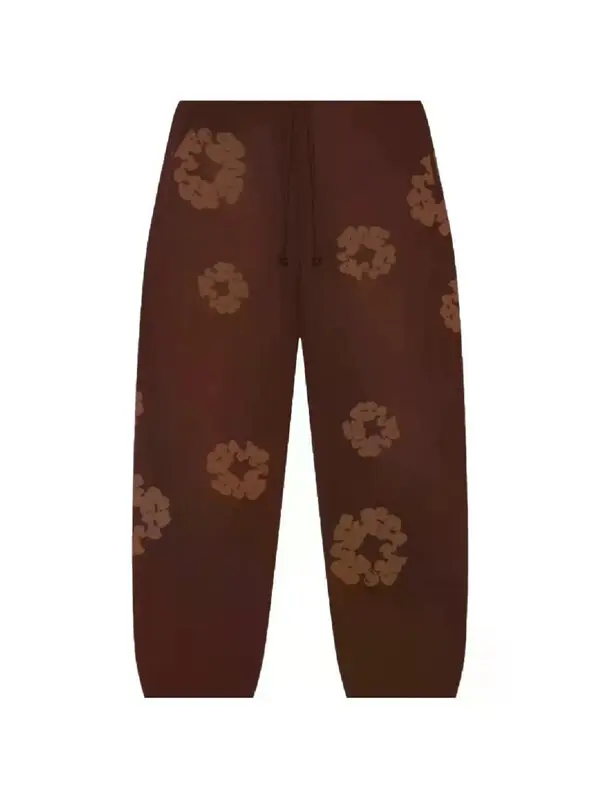DENIM TEARS Cotton Wreath Track Pants - Brown