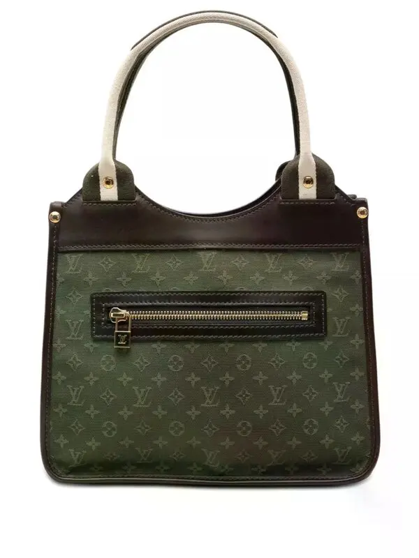 LOUIS VUITTON 2004 Monogram Mini Lin Kathleen Handbag - Green