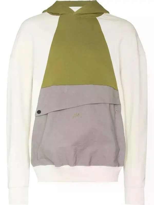 A-COLD-WALL* Flap-pocket Panelled Hoodie - Green