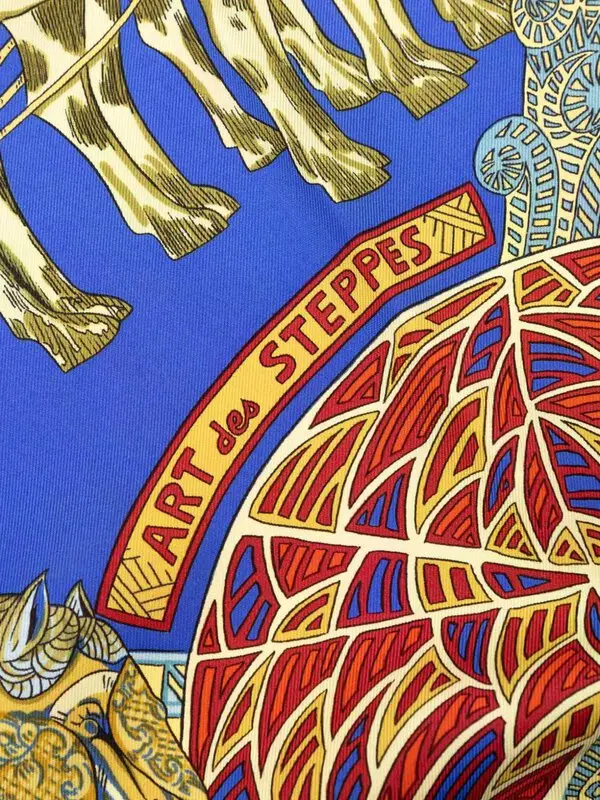 Hermès 2000-2026 Art Des Steppes Silk Scarf 90 Scarves