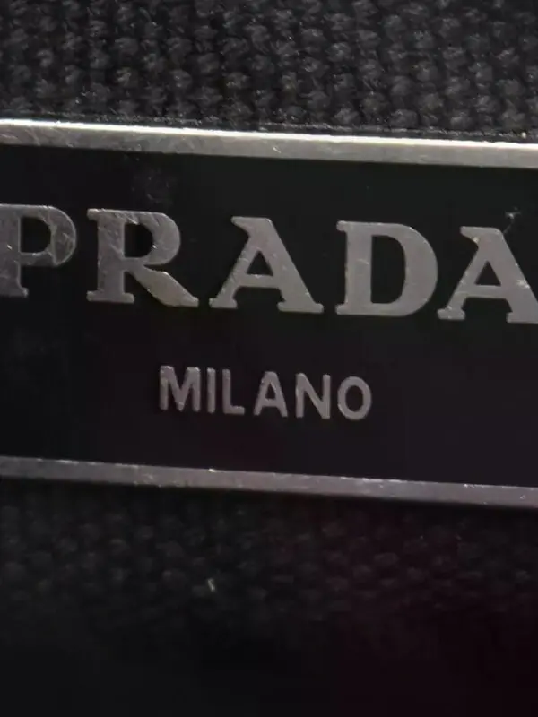Prada 2000-2010 Small Canvas Canapa Logo Satchel - Black