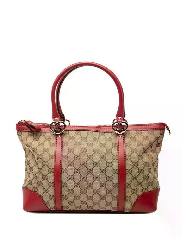 Gucci 2000-2015 Gg Canvas Lovely Tote Bag - Red